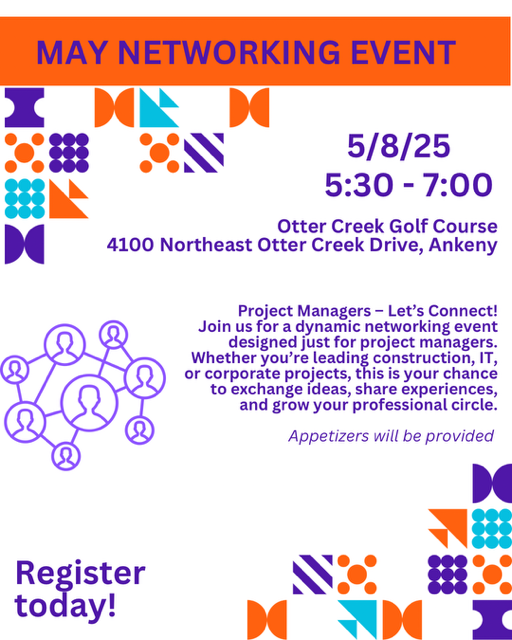 May 2025 Networking Event | PMI Central Iowa Chapter